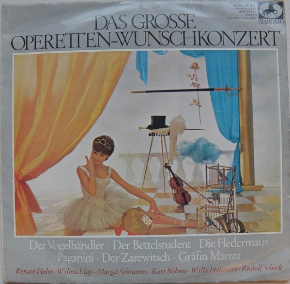 R.HOLM,W.LIPP,M.SCHRAMM,K.BOHME,W.HOFMANN,R.SCHOCK - OPERETTEN-WUNSCHKONZERT - Vinilo Namai